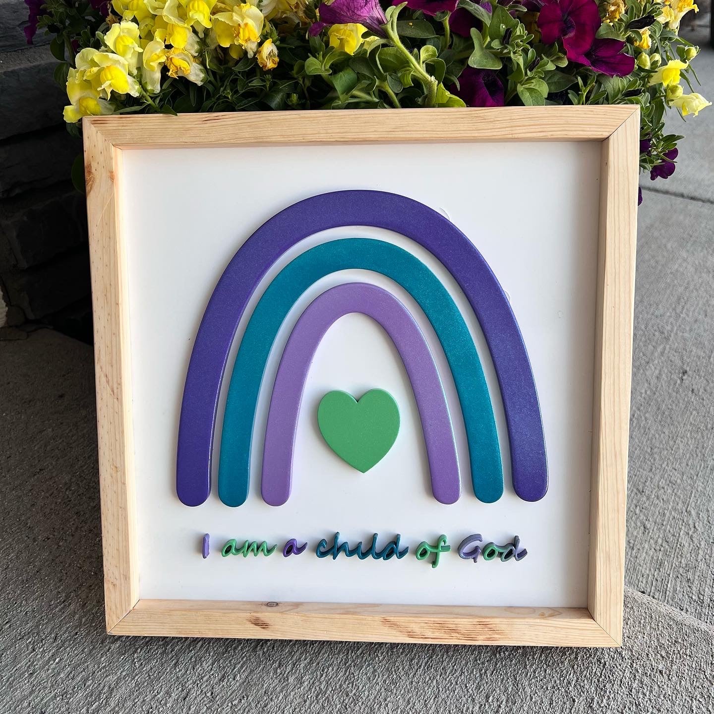 I am a child of God Boho Rainbow Sign – AzulTimber